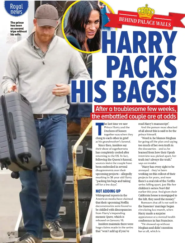 HARRY PACKS HIS BAGS! - PressReader