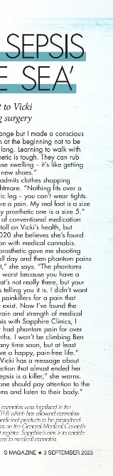 ‘I lost my leg to sepsis after a dip In the sea’ - PressReader