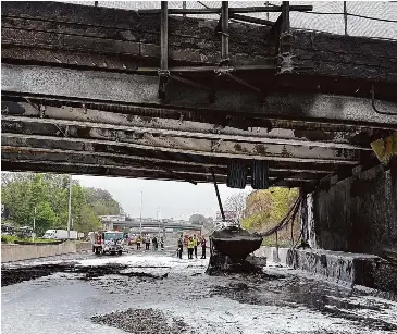 I-95 fire divides Norwalk with loss of bridge - PressReader