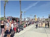 Long lines, high moods as Trump supporters wait for buses to rally ...
