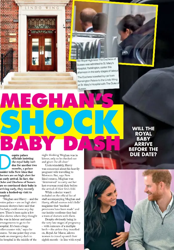 MEGHAN’S SHOCK BABY DASH - PressReader
