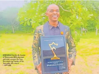 Aluminum entreprene­ur wins Foya Award despite tough times - PressReader