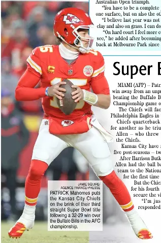 Super Bowl 3-peat beckons Mahomes, Chiefs - PressReader