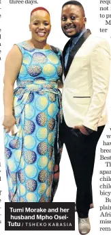 Tumi snubs crash victims - PressReader