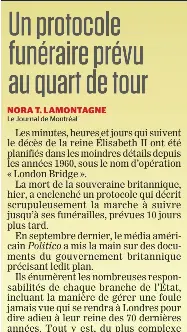 Un protocole funéraire prévu au quart de tour - PressReader