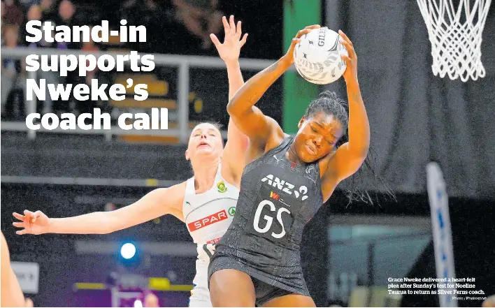 Stand-in supports Nweke’s coach call - PressReader