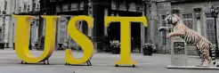 UST BARES FEROCIOUS NEW TIGER STATUE, BLOCK LETTERS DURING ONBOARDING ...