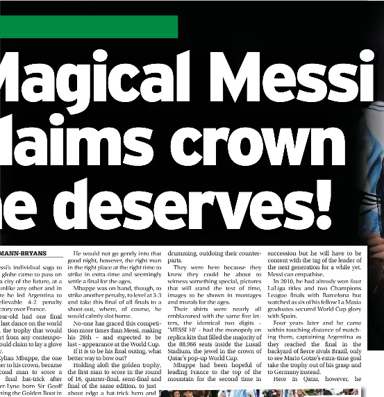 Magical Messi claims crown he deserves! - PressReader