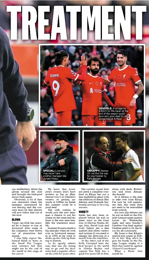 AT ANFIELD WILL BE TOUGH TASK TREATMENT - PressReader