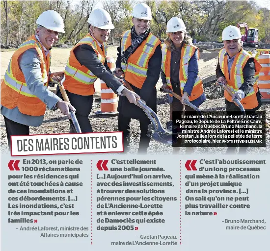 42,6 M$ pour le mur anticrue le long de la rivière Lorette - PressReader