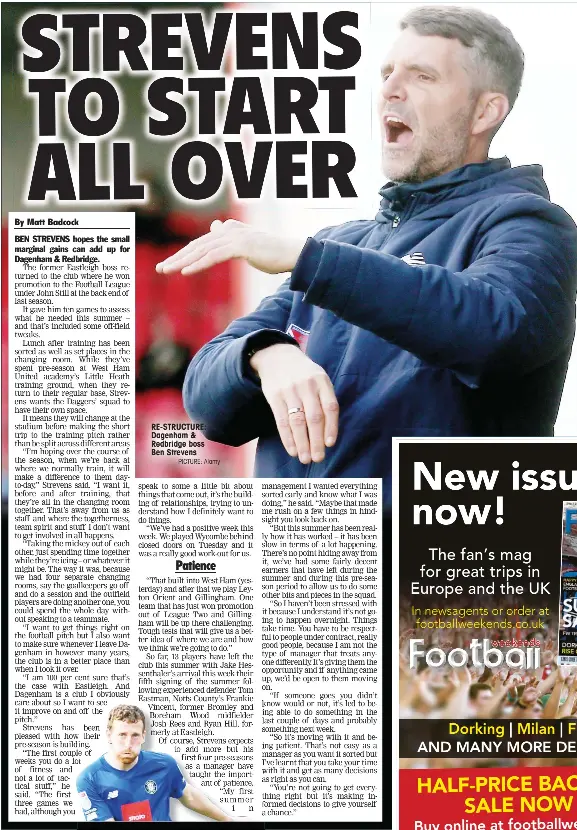 STREVENS TO START ALL OVER - PressReader