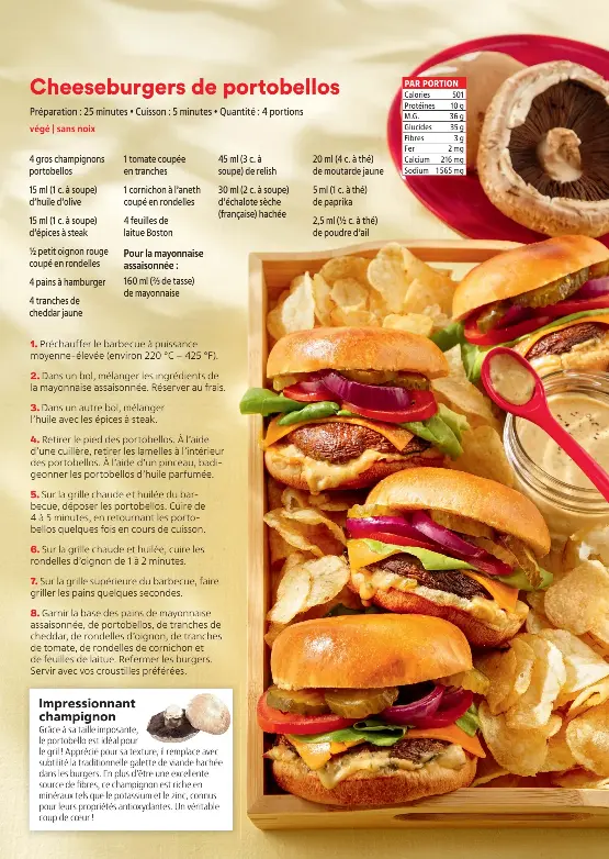 Cheeseburg­ers de portobello­s - PressReader