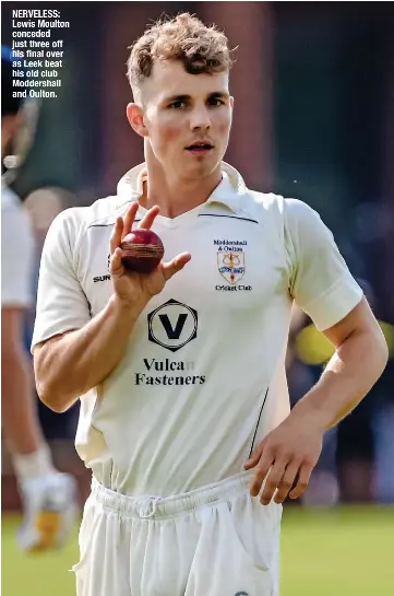 MOULTON HOLDS HIS NERVE IN TENSE FINALE AS LEEK KEEP UP FINE START ...