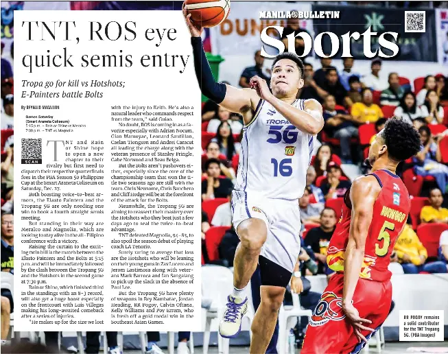 TNT, ROS eye quick semis entry Sports - PressReader