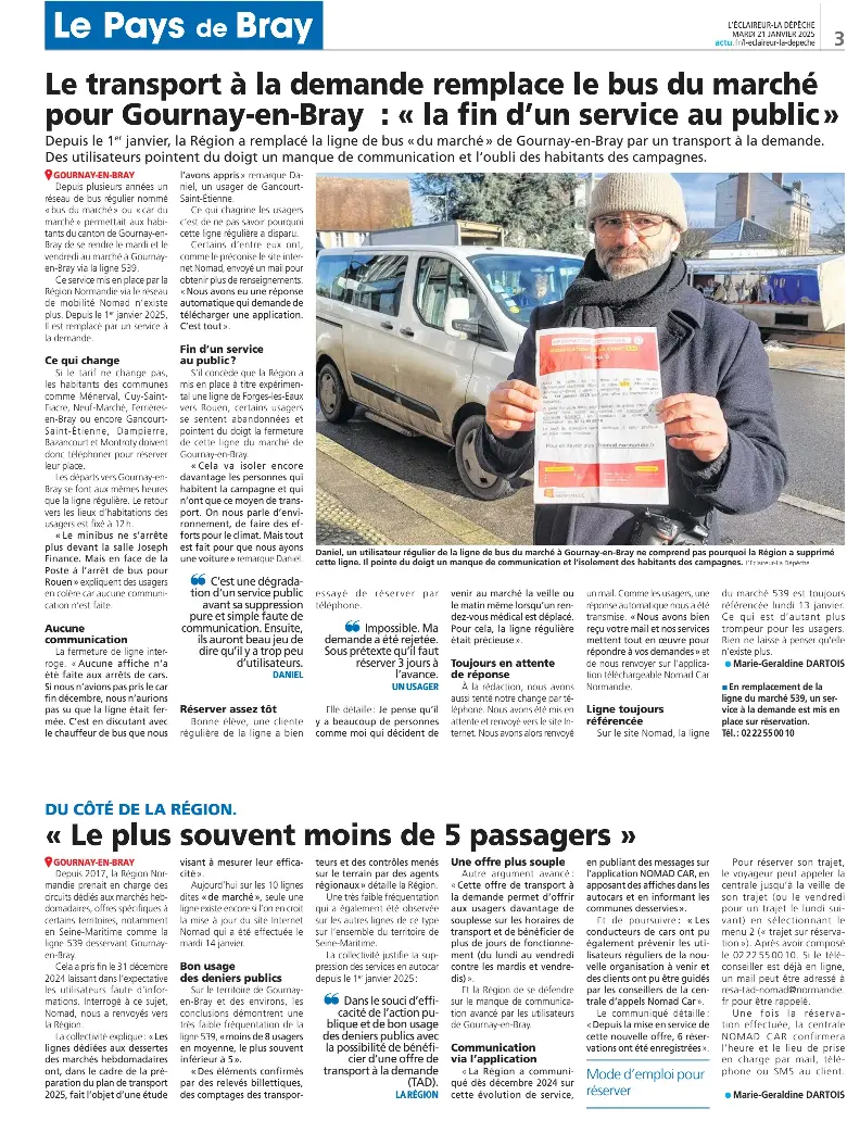 Le transport à la demande remplace le bus du marché pour Gournay-en ...