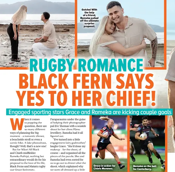 RUGBY ROMANCE BLACK FERN SAYS YES TO HER CHIEF! - PressReader