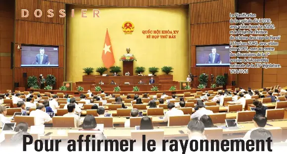 Pour affirmer le rayonnemen­t et le renouveau de la capitale - PressReader