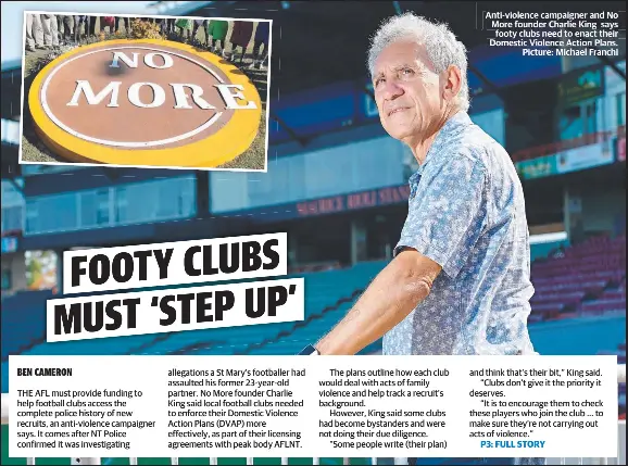 FOOTY CLUBS MUST ‘STEP UP’ - PressReader