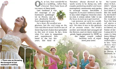 Judi Spiers on Saturday Delightful wedding in glorious setting - PressReader