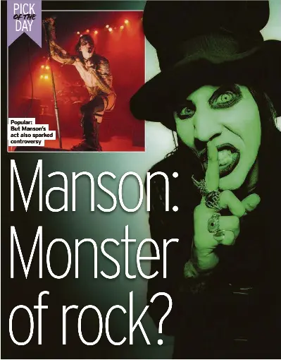 Manson: Monster of rock? - PressReader