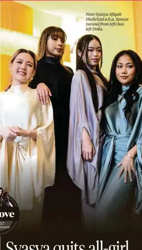 Syasya quits all-girl group Dolla - PressReader