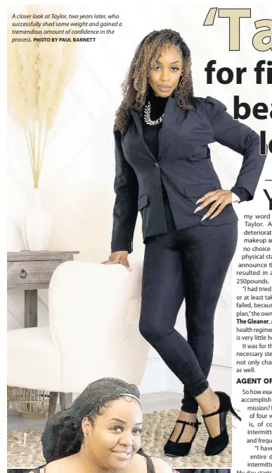 ‘Taylor made’ for fitness: Jamaica-born beauty entreprene­ur loses 250 pounds - PressReader