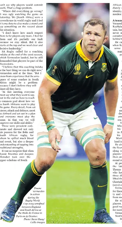 Duane Vermeulen did rugby proud both on and off the field - PressReader