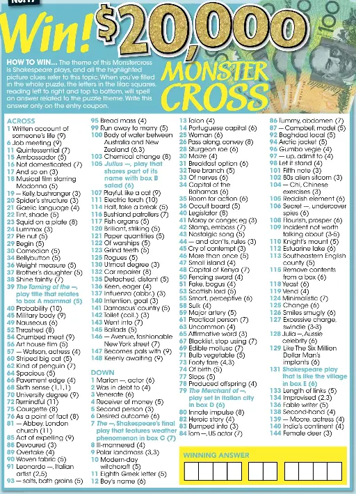 Win! $20,000 MONSTER CROSS - PressReader