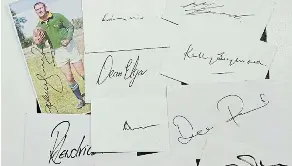 Tips for building up autograph collection - PressReader