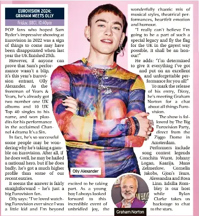 EUROVISION 2024: GRAHAM MEETS OLLY - PressReader