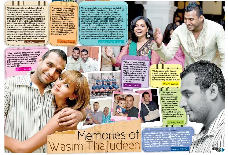 Memories of Wasim Thajudeen - PressReader