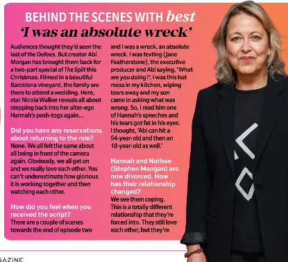 BEHIND THE SCENES WITH best ‘I was an absolute wreck’ - PressReader