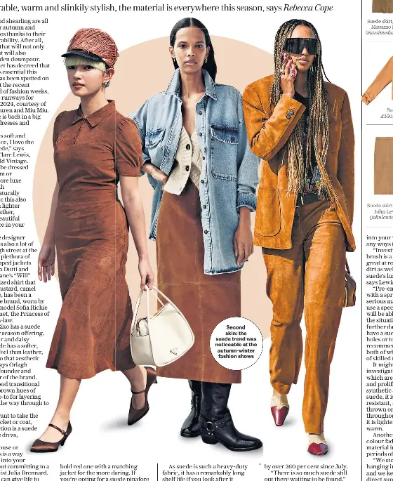 Soft touch, luxe look: the long overdue return of 1970s suede - PressReader