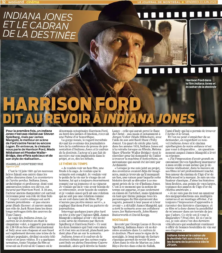 HARRISON FORD DIT AU REVOIR À INDIANA JONES - PressReader