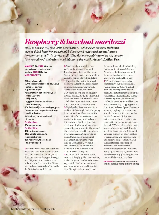 Raspberry & hazelnut maritozzi - PressReader