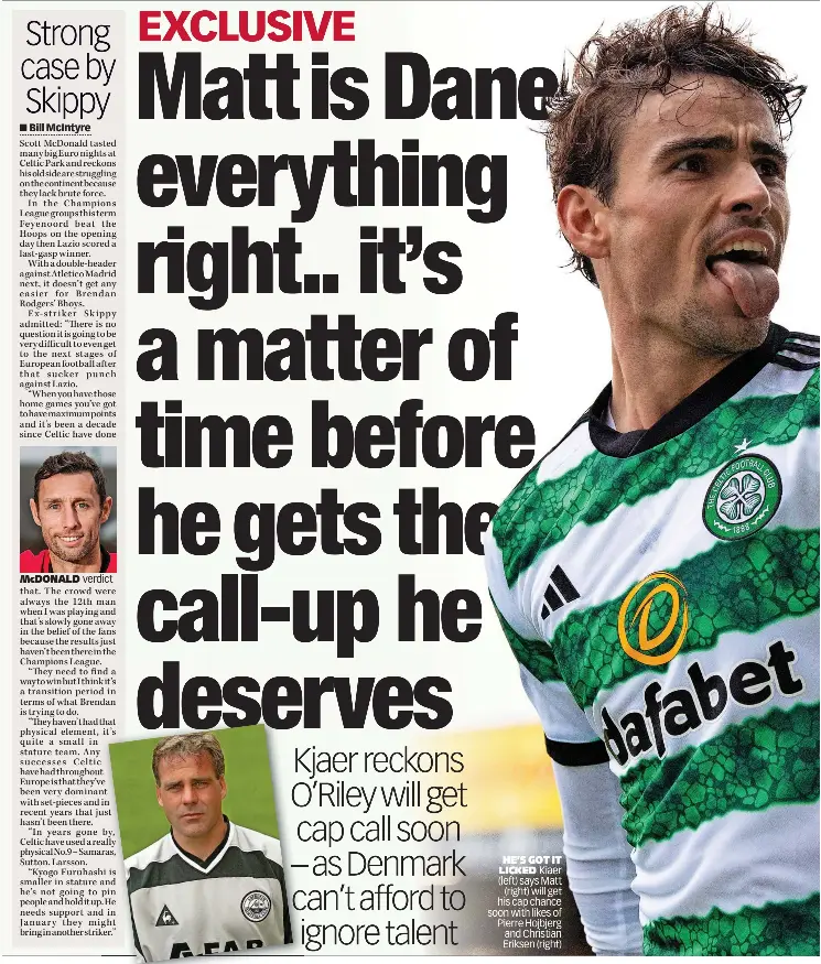 Matt is Dane everything right.. it’s a matter of time before he gets the call-up he deserves ...