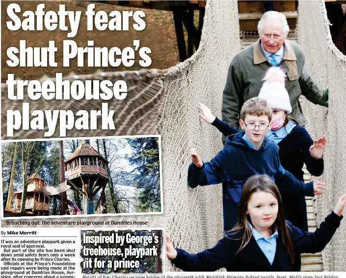 Safety fears shut Prince’s treehouse playpark - PressReader