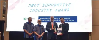 Damansara Realty receives recognitio­n for biomedical field contributi ...