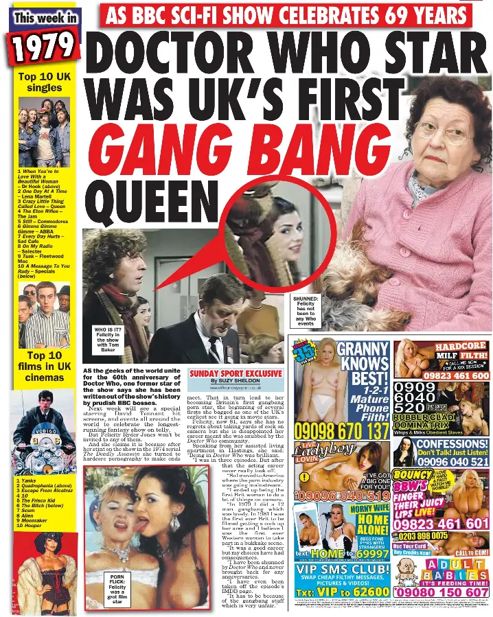 DOCTOR WHO STAR WAS UK’S FIRST GANG BANG QUEEN - PressReader