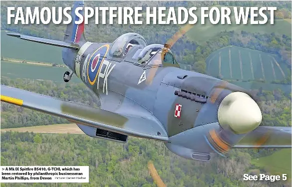 FAMOUS SPITFIRE HEADS FOR WEST - PressReader