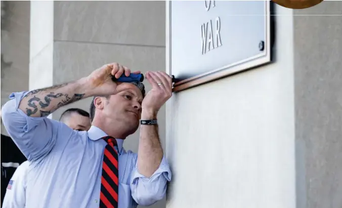 FØR «FORSVAR» – NÅ «KRIG» - PressReader