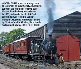 ‘TERRIERS’ ON KESR MIXED TRAINS FOR ‘COLONEL STEPHENS 150’ - PressReader