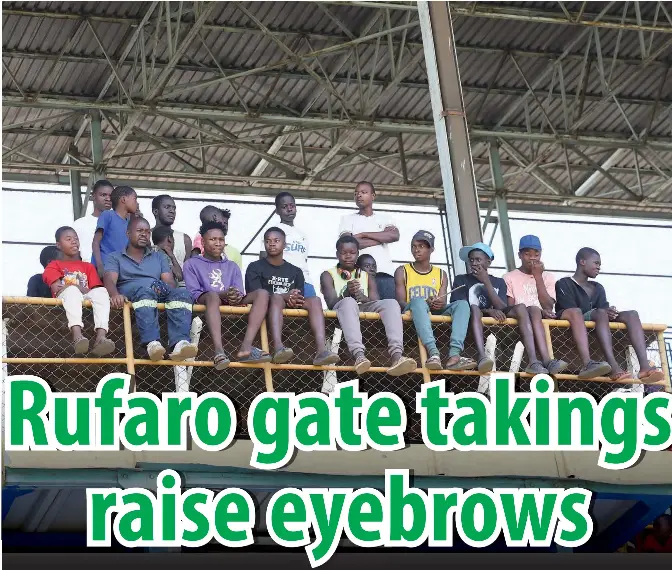 Rufaro gate takings raise eyebrows - PressReader