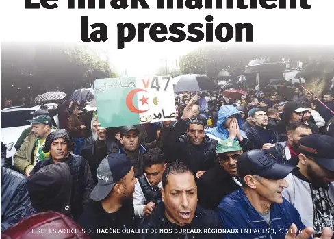 Le hirak maintient la pression - PressReader