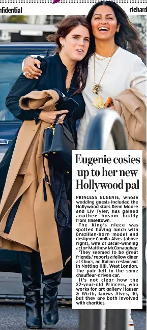 Eugenie cosies up to her new Hollywood pal - PressReader