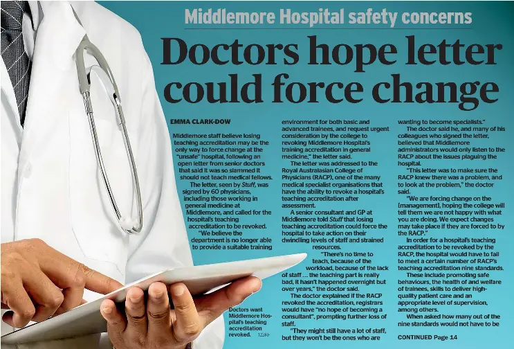 Doctors hope letter could force change - PressReader