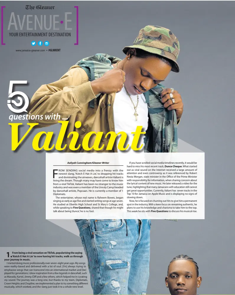 5 questions with... Valiant - PressReader