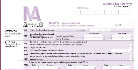 IVA: MODELLO BASE 2023 - PressReader
