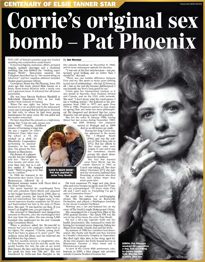 Corrie’s original sex bomb – Pat Phoenix - PressReader