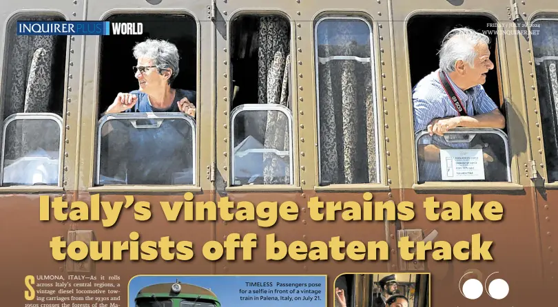 Italy’s vintage trains take tourists off beaten track - PressReader